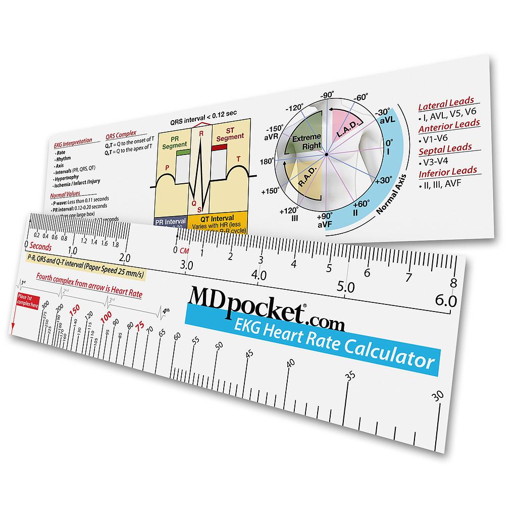 EKG Heart Rate Calculator Ruler | MedInfo